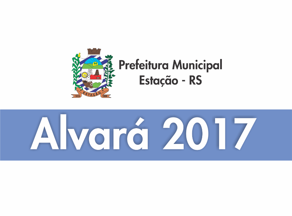 Alvará 2017 já está disponível - Prefeitura Municipal de Estação