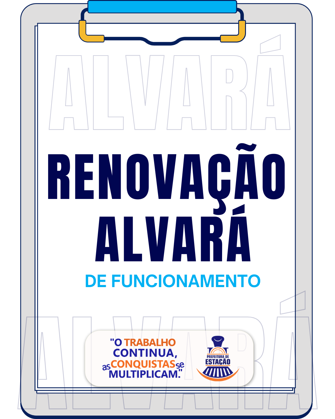 RENOVAÇÃO DO ALVARÁ DE FUNCIONAMENTO! - Prefeitura Municipal de Estação